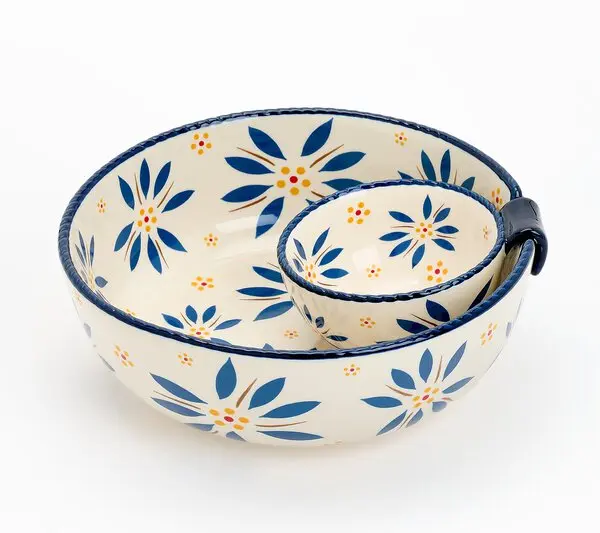 TEMP-TATIONS Special Edition Old World 2-qt Chip & Dip Bowl