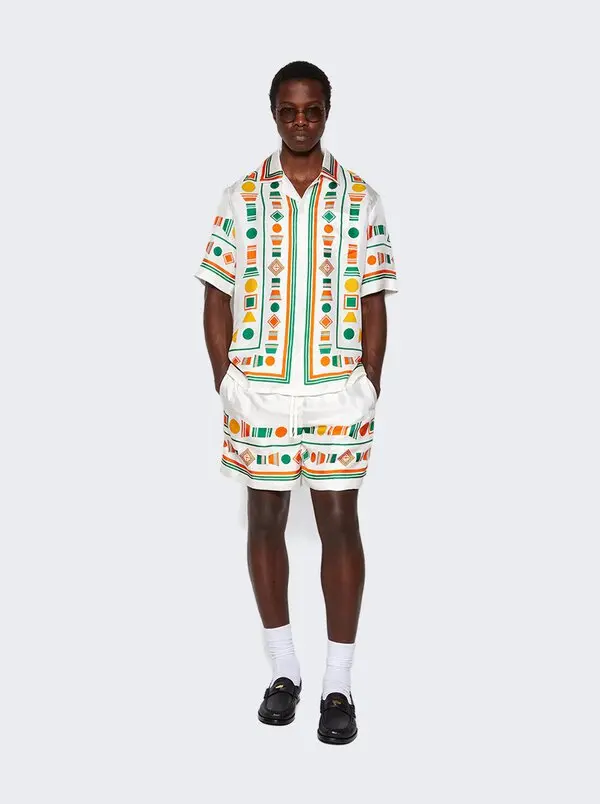 Casablanca Playful Eagle Printed Shorts