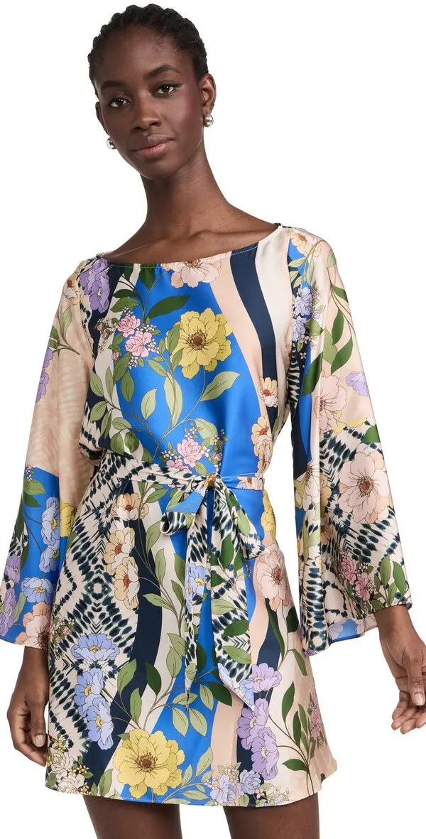Misa Twiggy Floral Print Dress