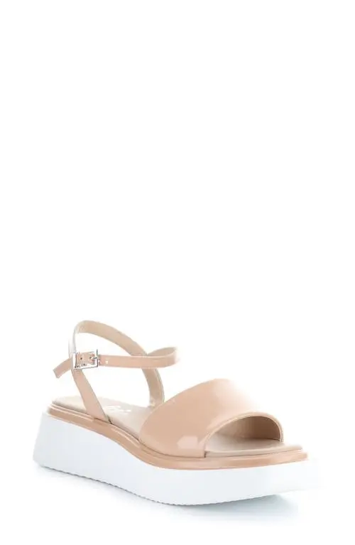 BOS. & CO. Shasta Platform Sandals - Beige Nappalak