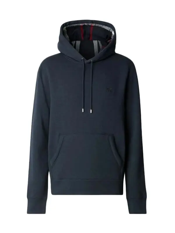 Burberry Embroidered Ekd Cotton Blend Hoodie