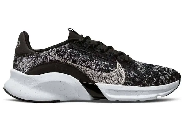 Nike Superrep Go 3 Flyknit Next Nature - Black/metallic Silver/white