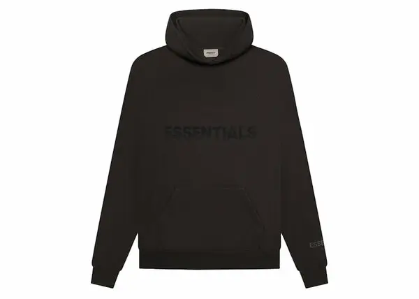 Fear Of God 3d Silicon Applique Pullover Hoodie - Weathered Black/washed Black