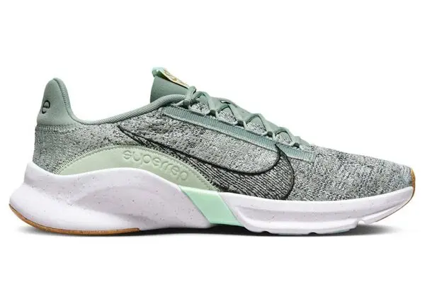 Nike Superrep Go 3 Flyknit Sneakers - Dusty Sage/black/white