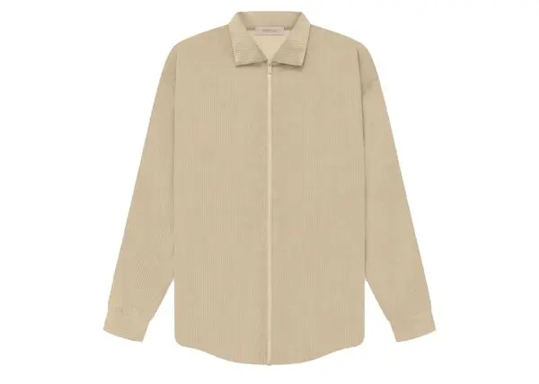 Fear Of God Essentials Corduroy Shirt Jacket - Sand