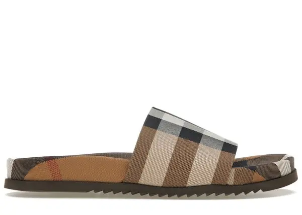 Burberry Check Cotton Slides
