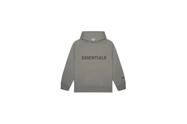 Fear Of God 3d Silicon Applique Pullover Hoodie - Gray Flannel/charcoal