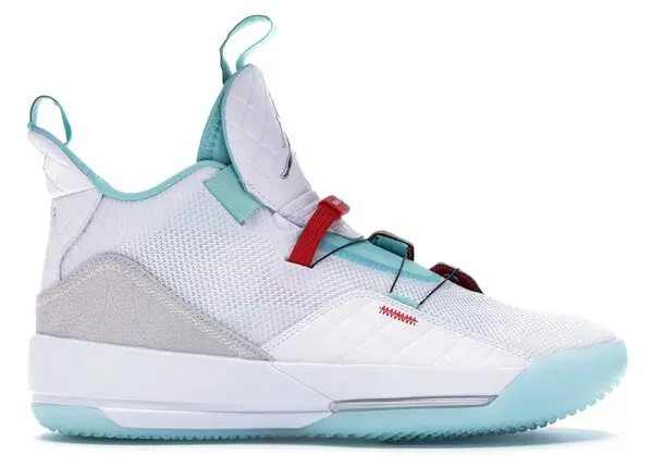 JORDAN Xxxiii Guo Ailun Pe Sneakers - White/metallic Silver/university Red