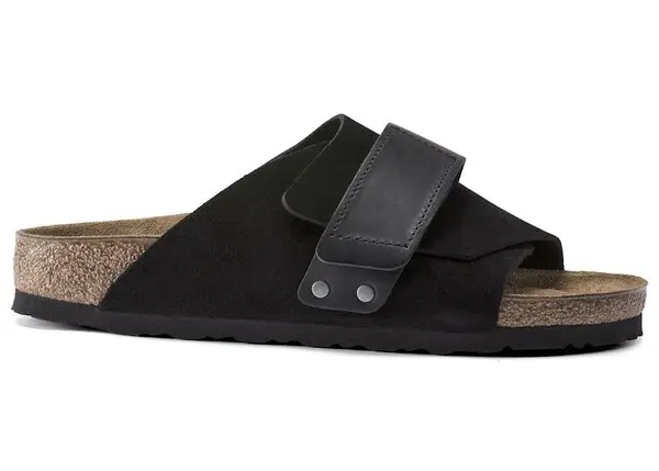 BIRKENSTOCK Kyoto Oiled Leather Suede Sandals