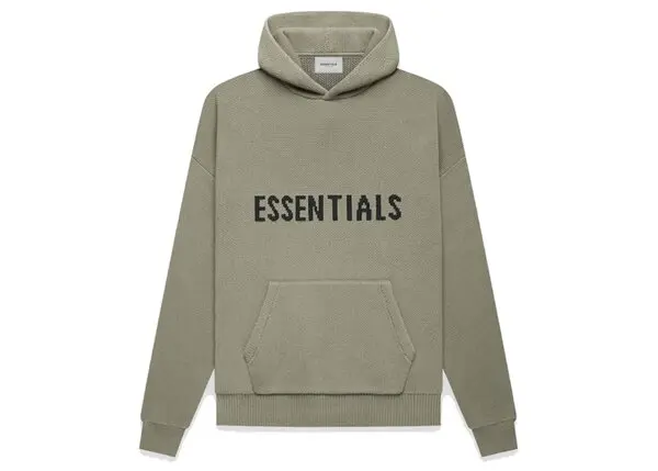 Fear Of God Essentials Knit Pullover Hoodie - Pistachio