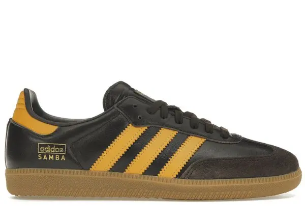 Adidas Samba Og Sneakers - Dark Brown/preloved Yellow/gum