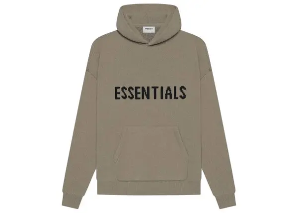 Fear Of God Knit Pullover Hoodie - Taupe