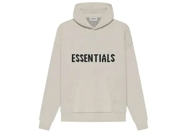 Fear Of God Essentials Knit Pullover Hoodie - Moss