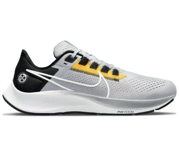 Nike Zoom Pegasus 38 Pittsburgh Steelers - Wolf Grey/black/university Gold