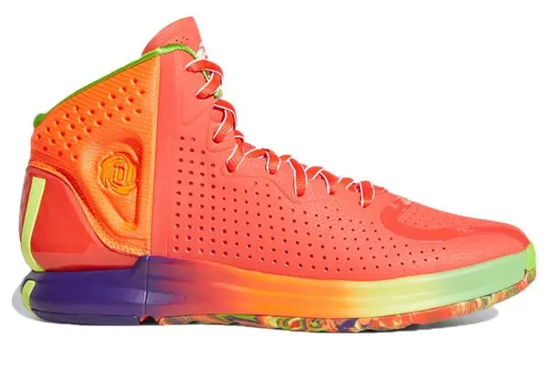 Adidas D Rose 4 Restomod Sneakers - Solar Red