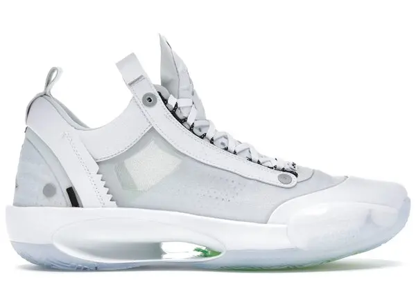 JORDAN Xxxiv Low Pure Money Sneakers - White/metallic Silver/pure Platinum