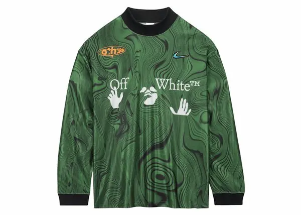 Nike X Off-white Allover Print Jersey - Kelly Green