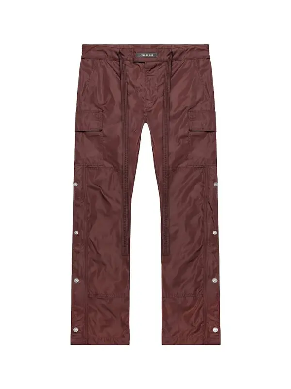 Fear Of God Nylon Snap Cargo Pants - Merlot