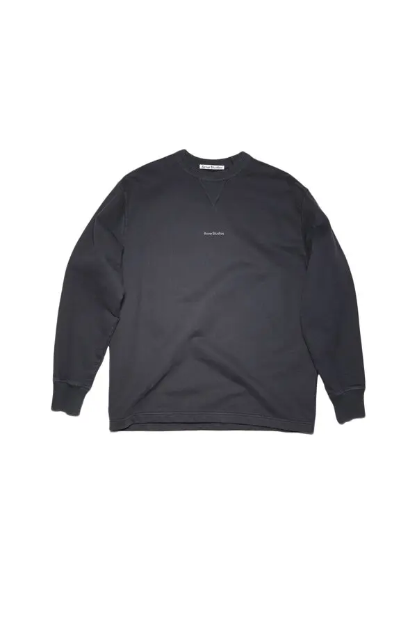 Acne Studios Logo Crewneck Sweatshirt - Black