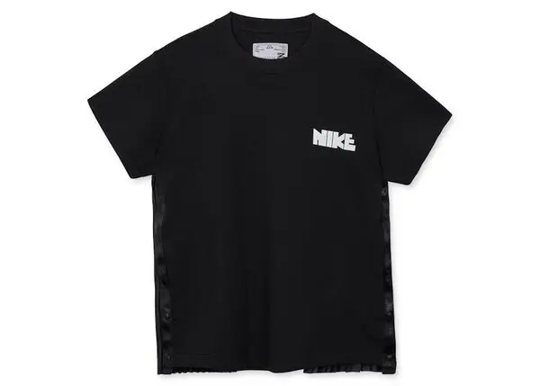 Nike X Sacai Short Sleeve Fleece Top - Black (womens)
