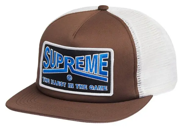 Supreme Illest Mesh Back 5-panel Cap - Brown