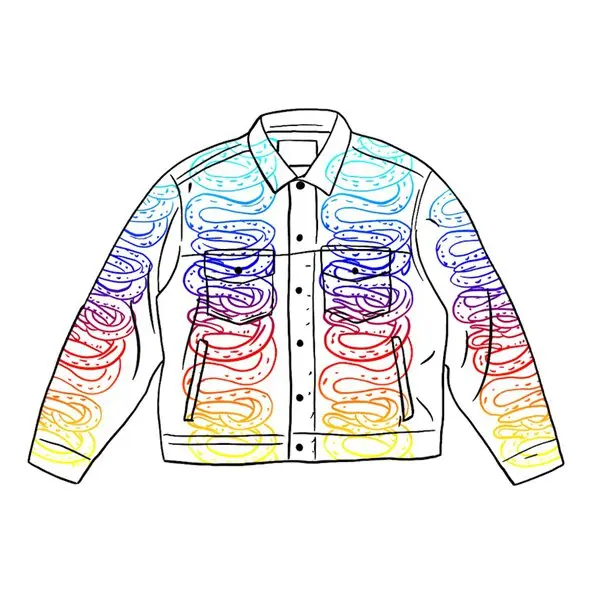 Supreme X Hysteric Glamour Snake Denim Trucker Jacket - White