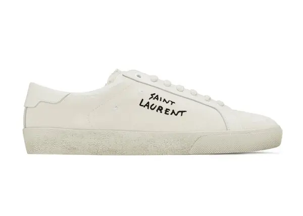 Saint Laurent Court Classic Sl/06 Low Distressed - Cream