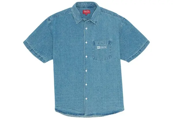 Supreme Invert Denim Short Sleeve Shirt - Blue
