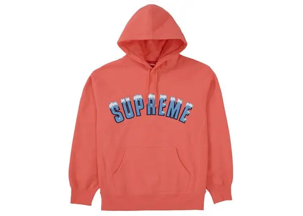 Supreme Hooded Sweatshirt - Bright Coral
