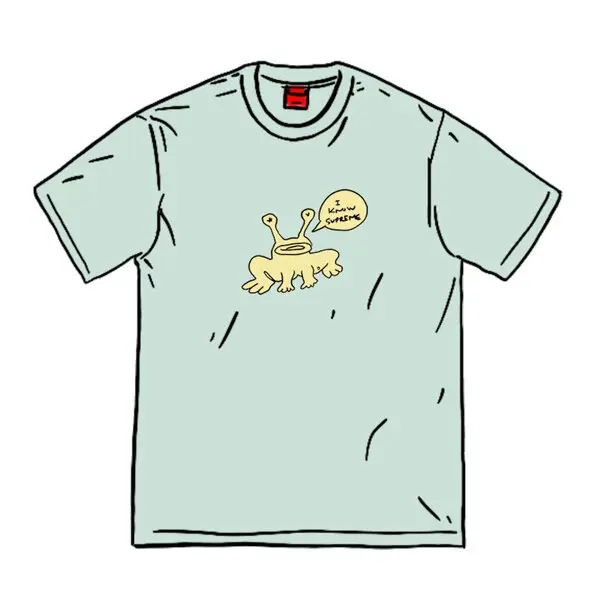 Supreme Daniel Johnston Frog Tee Shirt - Light Teal