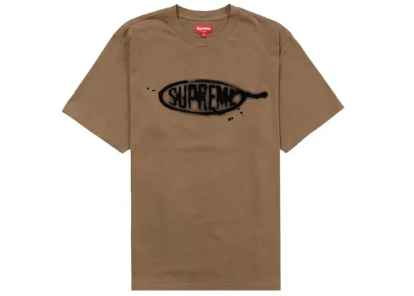 Supreme Ink Blot Short Sleeve Top - Olive Brown