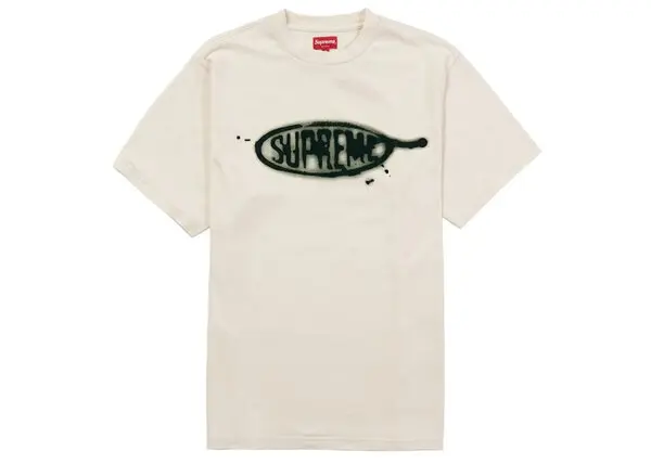Supreme Ink Blot Short Sleeve Top - Natural