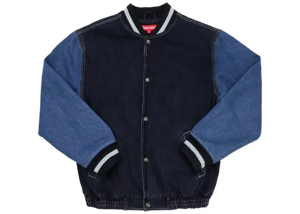 Supreme Denim Varsity Jacket