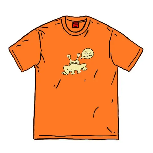 Supreme Daniel Johnston Frog Tee Shirt - Orange