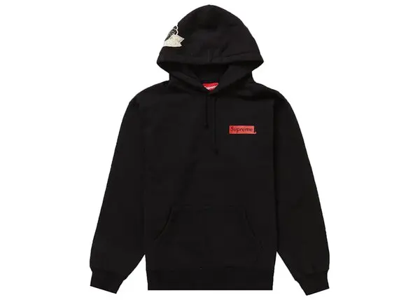 Supreme Instant High Patches Hooded Sweatshirt - Black