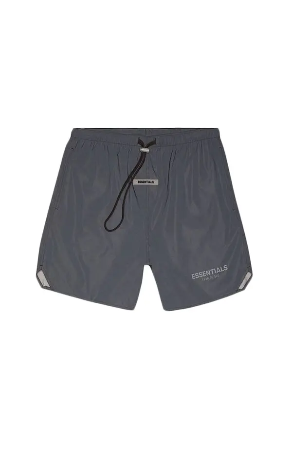 Fear Of God Essentials Volley Shorts - Black Reflective