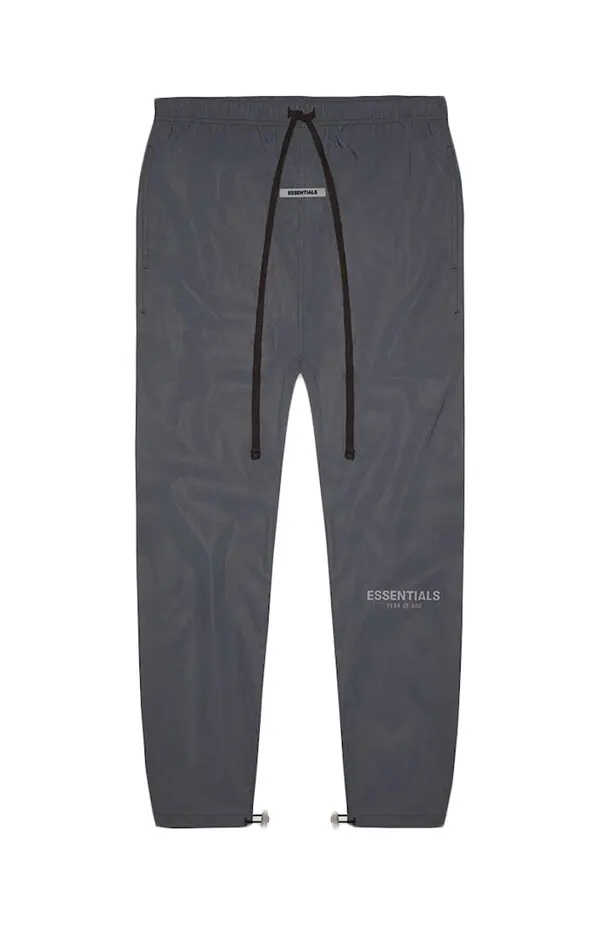 Fear Of God Essentials Reflective Track Pants - Black Reflective