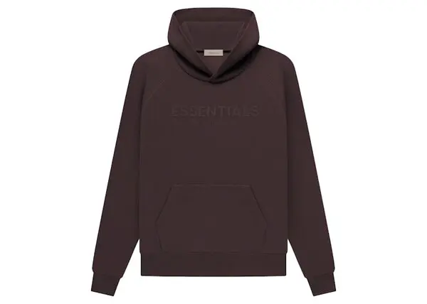Fear Of God Essentials Waffle Raglan Hoodie - Plum