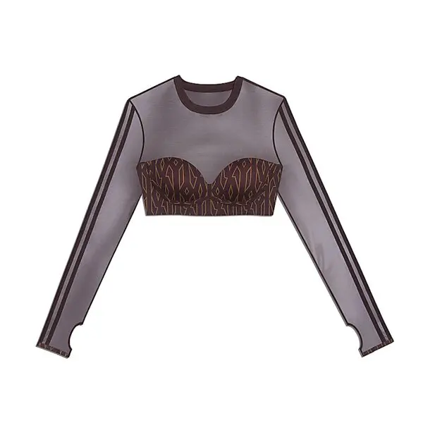 Adidas Ivy Park Monogram Cropped Top