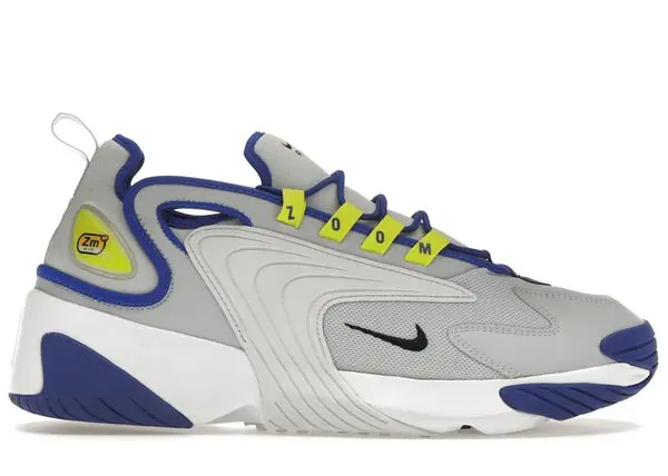Nike Zoom 2k Sneakers - Sky Grey/bright Cactus/hyper Blue
