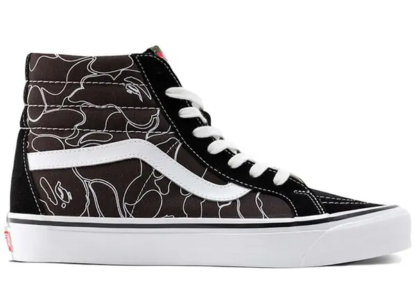 VANS Sk8-hi 38 Dx Bape Line Abc Camo Sneakers - Black/white/red