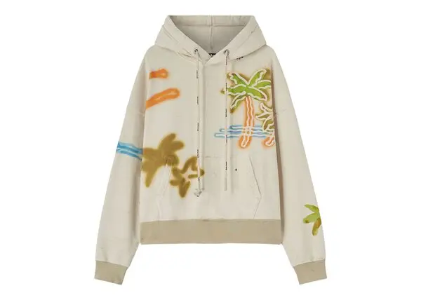 Palm Angels Palm Neon Hooded Sweatshirt - Off/white