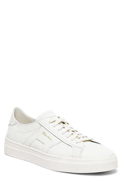 Santoni Dbs Leather Sneakers - White