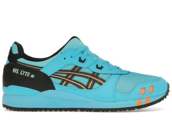 Asics Gel-lyte Iii Sneakers - Aquarium/shocking Orange