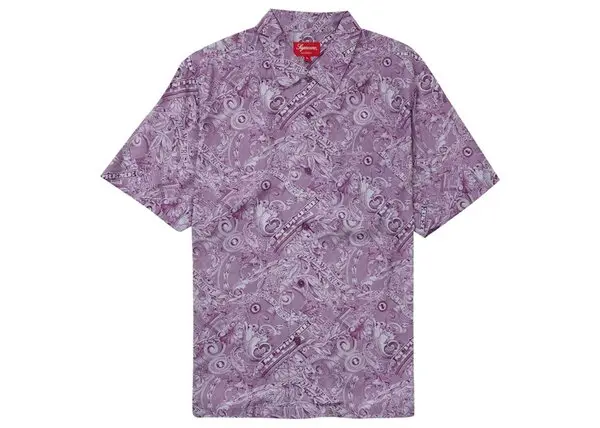 Supreme Dollar Short Sleeve Shirt - Purple