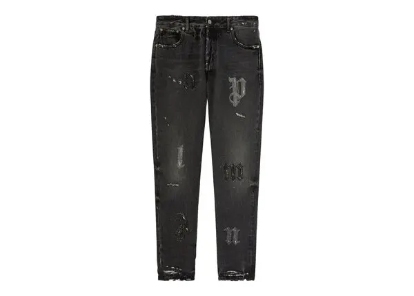 Palm Angels Logo Patches 5 Pockets Jean