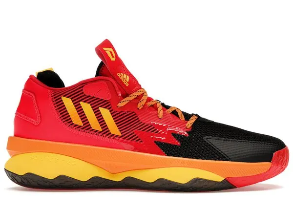 Adidas Dame Mr. Incredible Sneakers - Core Black/team Yellow/vivid Red