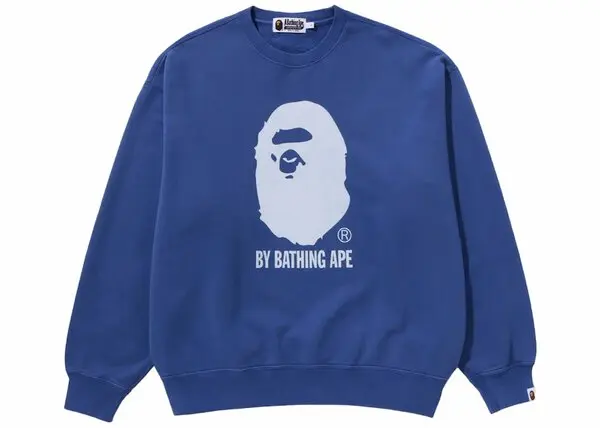 BAPE By Bathing Ape Overdye Crewneck Sweatshirt - Blue