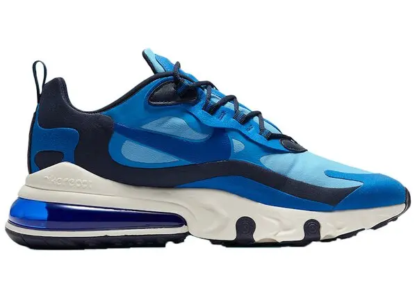 Nike Air Max 270 React Sneakers - Pacific Blue/university Blue/white