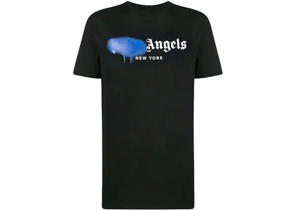 Palm Angels New York Sprayed Logo T-shirt - Black